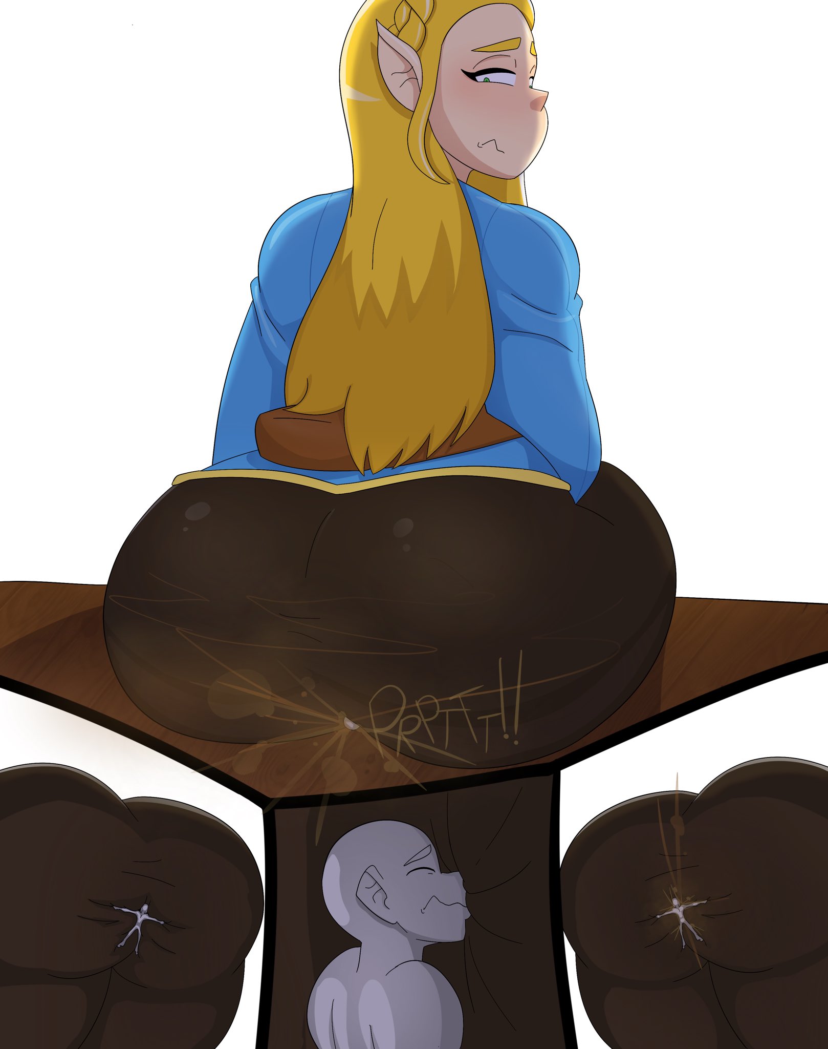 Rule 34 1boy 1girls Anon Big Ass Big Butt Billdenovo Blonde Hair 9649