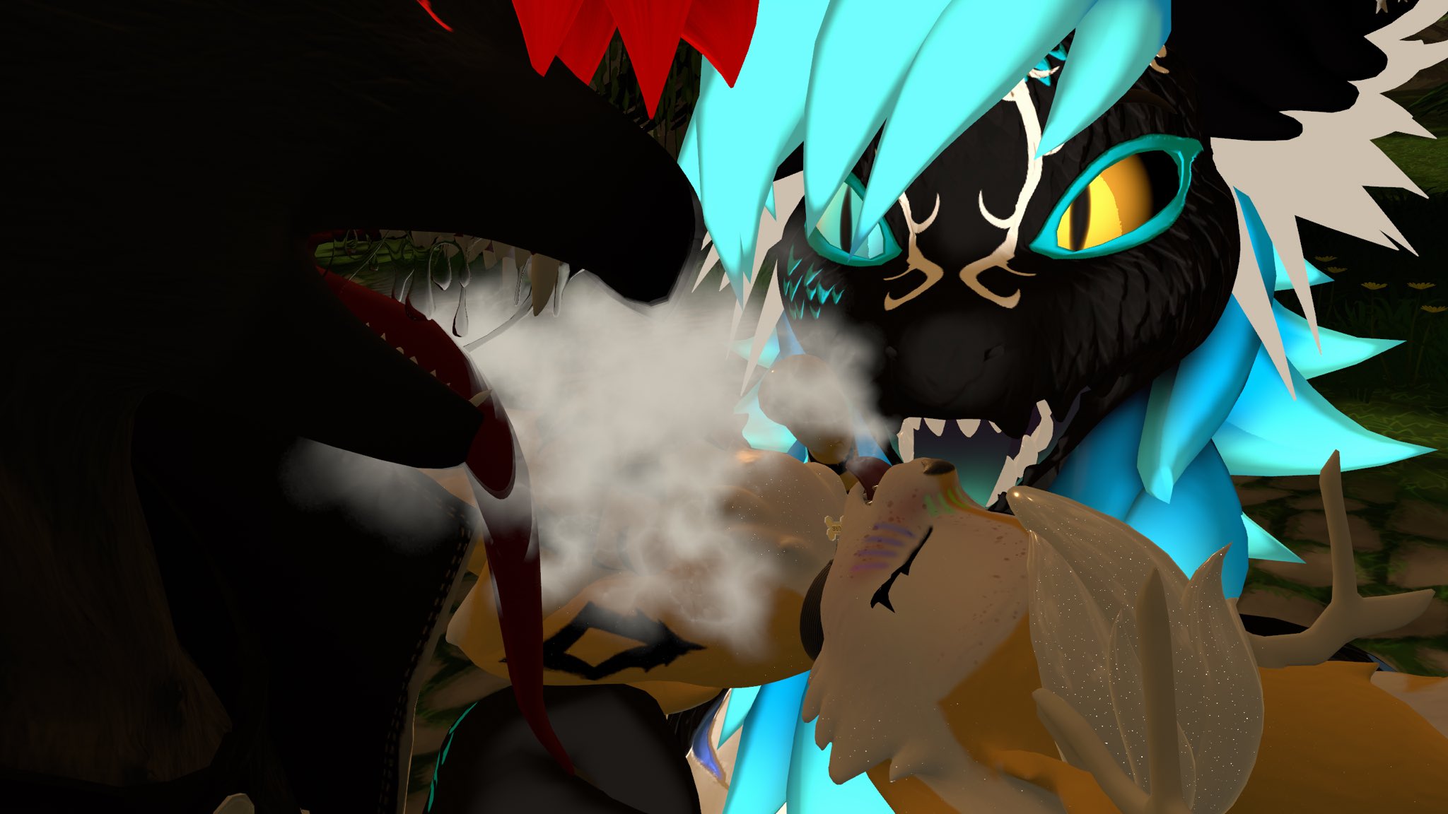 Rule 34 3d Anthro Anthro Only Black Beak Black Fur Fur Furry Furry 2956