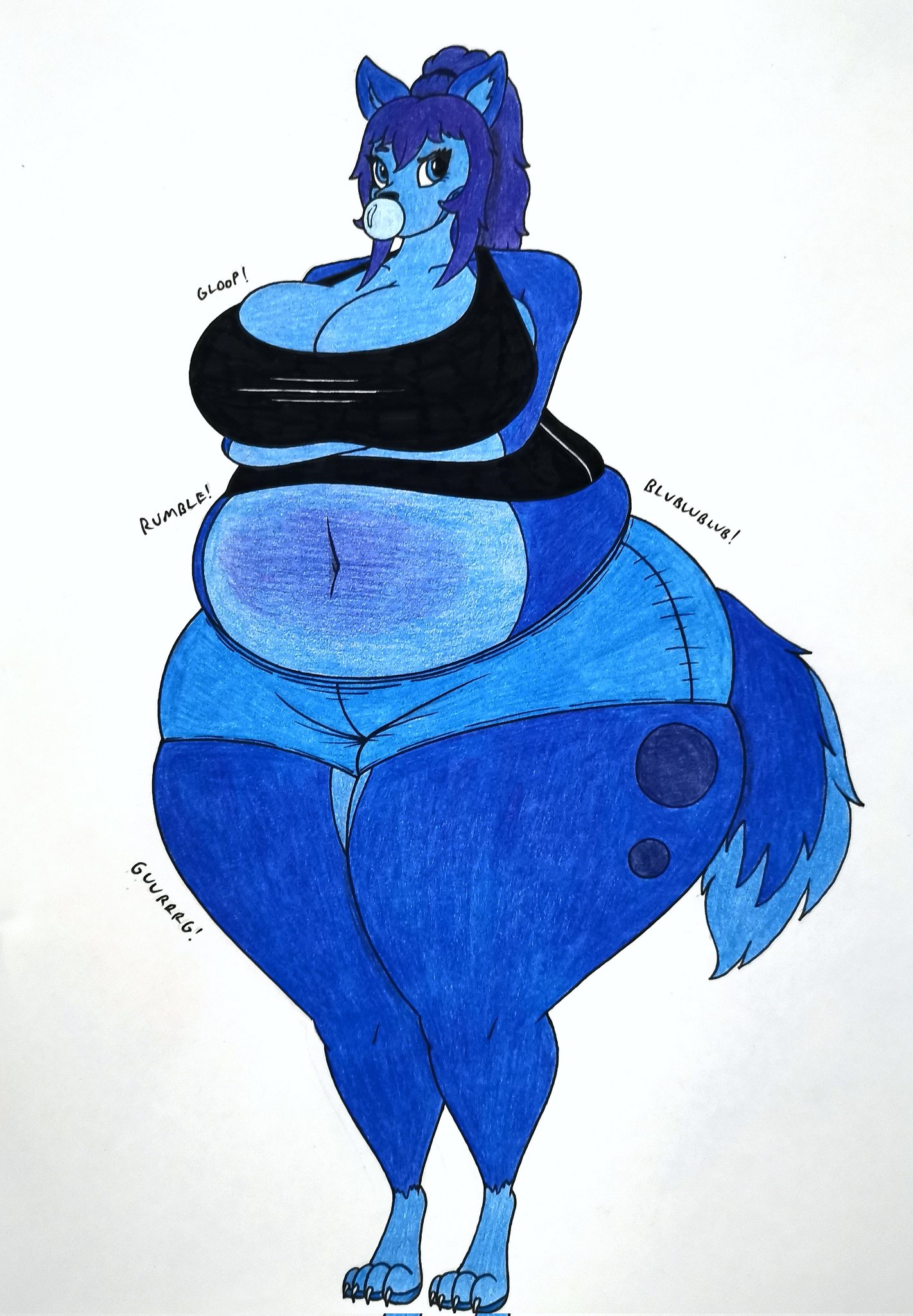 Rule 34 Anthro Big Breasts Blueberry Inflation Breasts Female Lj 7116