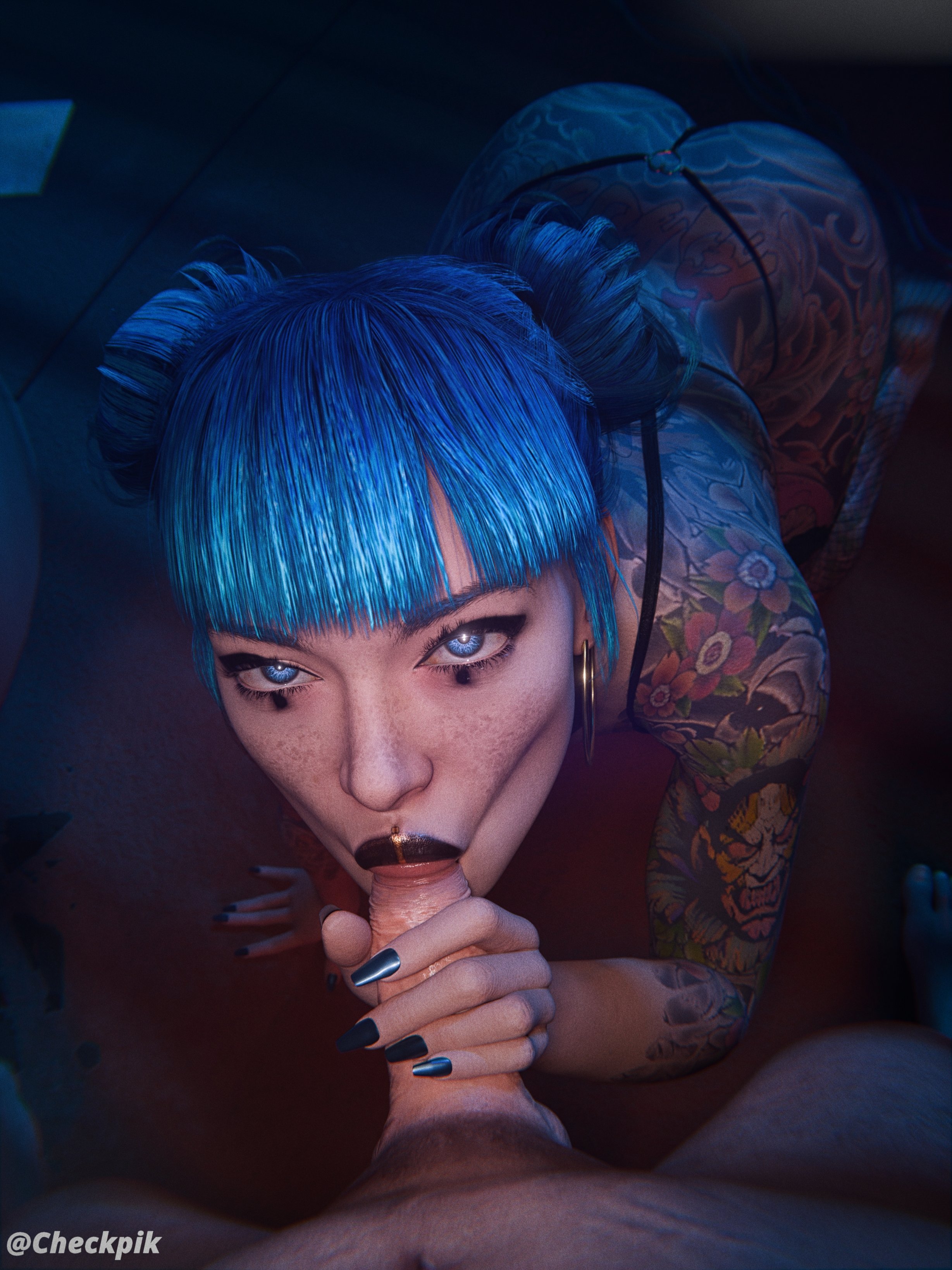 Rule 34 2024 3d 3d Artwork Blowjob Blue Eyes Blue Hair Checkpik
