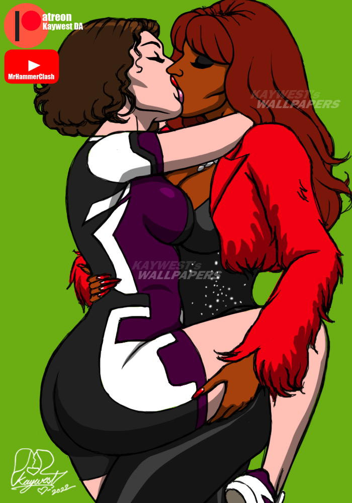Rule 34 2022 2girls Arms Behind Head Artist Signature Brown Hair Dark 4448