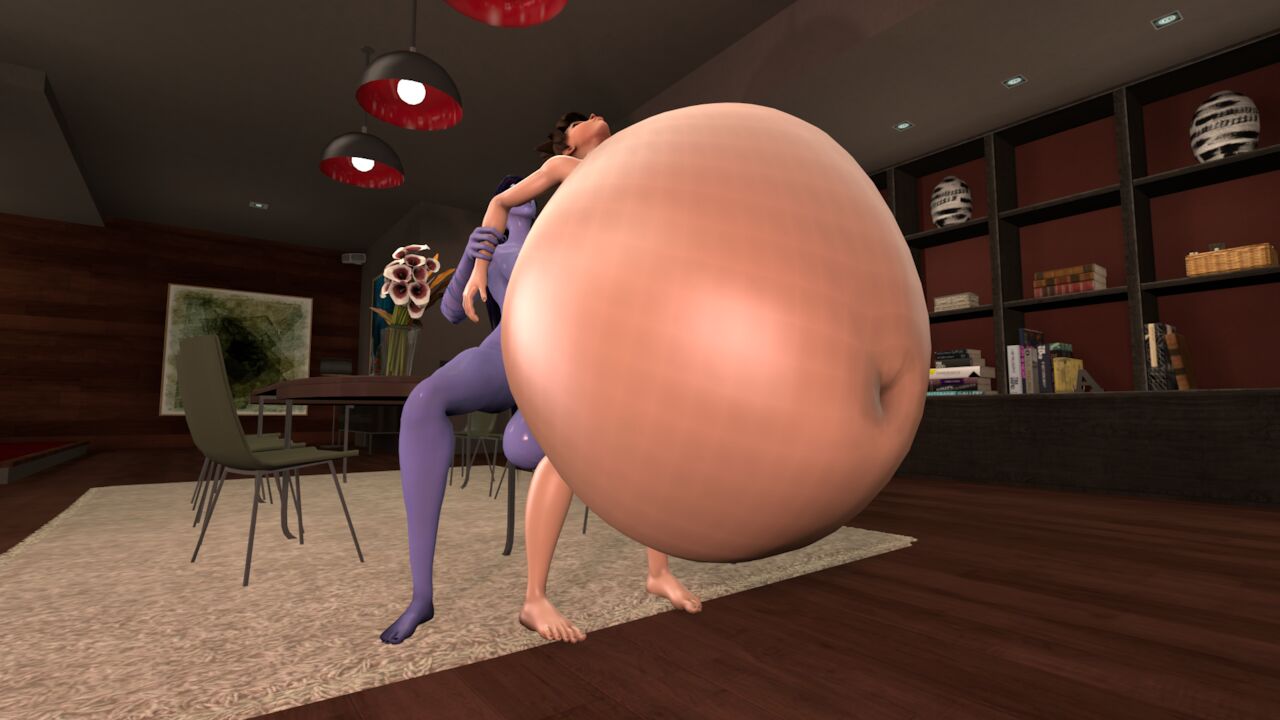 Rule 34 1futa 1girls 3d Big Belly Cumflated Belly Cumflation Female Futa On Female Futanari