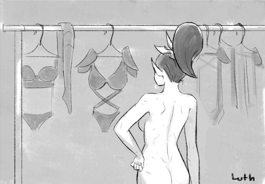 Rule 34 1girls Ass Breasts Casual Closet Completely Naked Female Dark Eldar Dressing Room