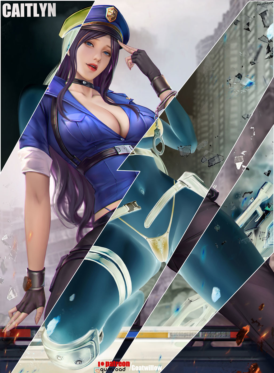 Rule 34 Blue Eyes Blue Hair Breasts Caitlyn Kiramman Goatwillow 7292