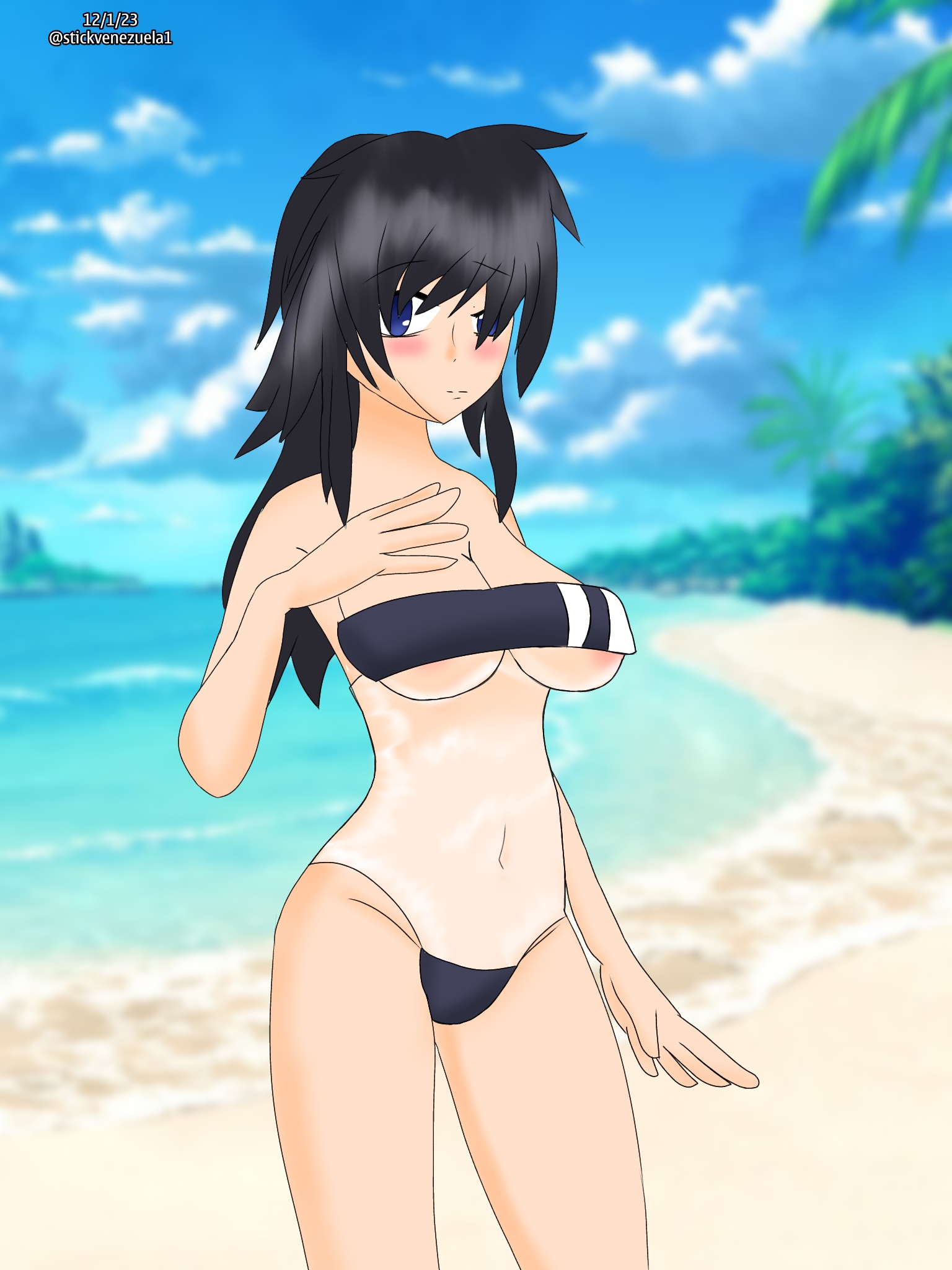 Rule 34 Gris Swimsuit Large Breasts Oc Original Original Character