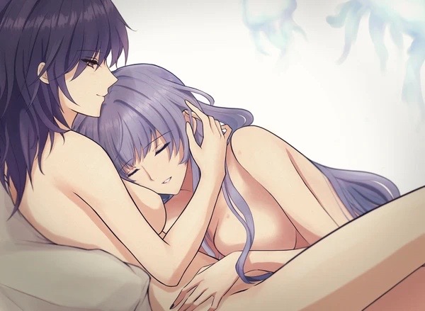 Rule 34 2girls After Care After Sex Aftercare Breasts Caressing Cuddle Cuddling Cute Female