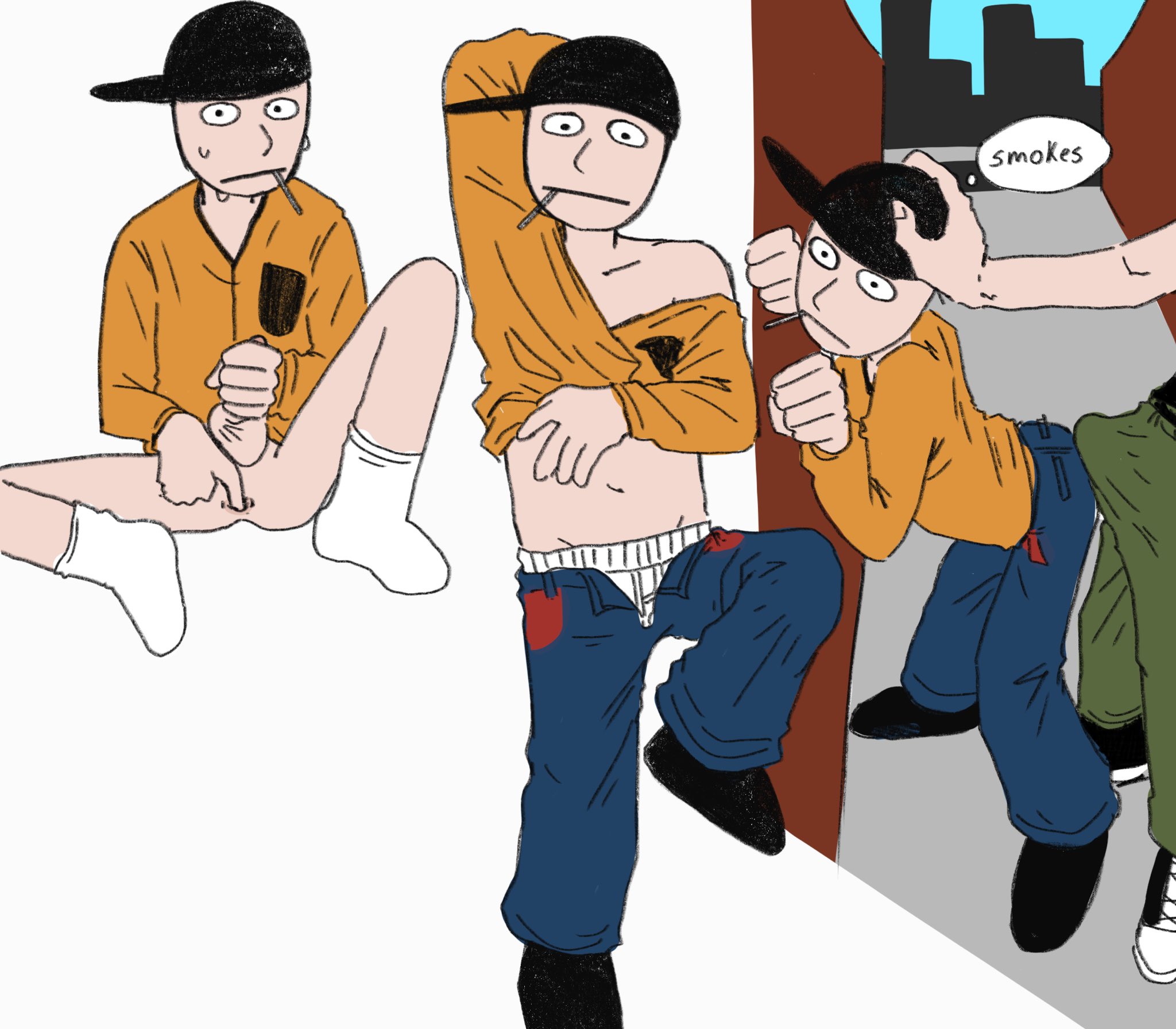 Rule 34 Alleyway Cigarette Dork Nokia Gay Getting Undressed Hat