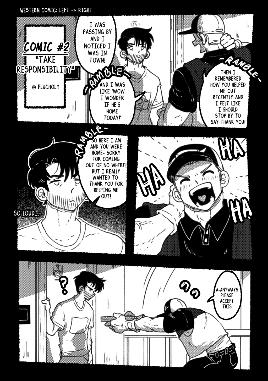 Rule 34 2boys Bara Beard Big Dom Small Sub Buff Comic Delivery Boy 8951