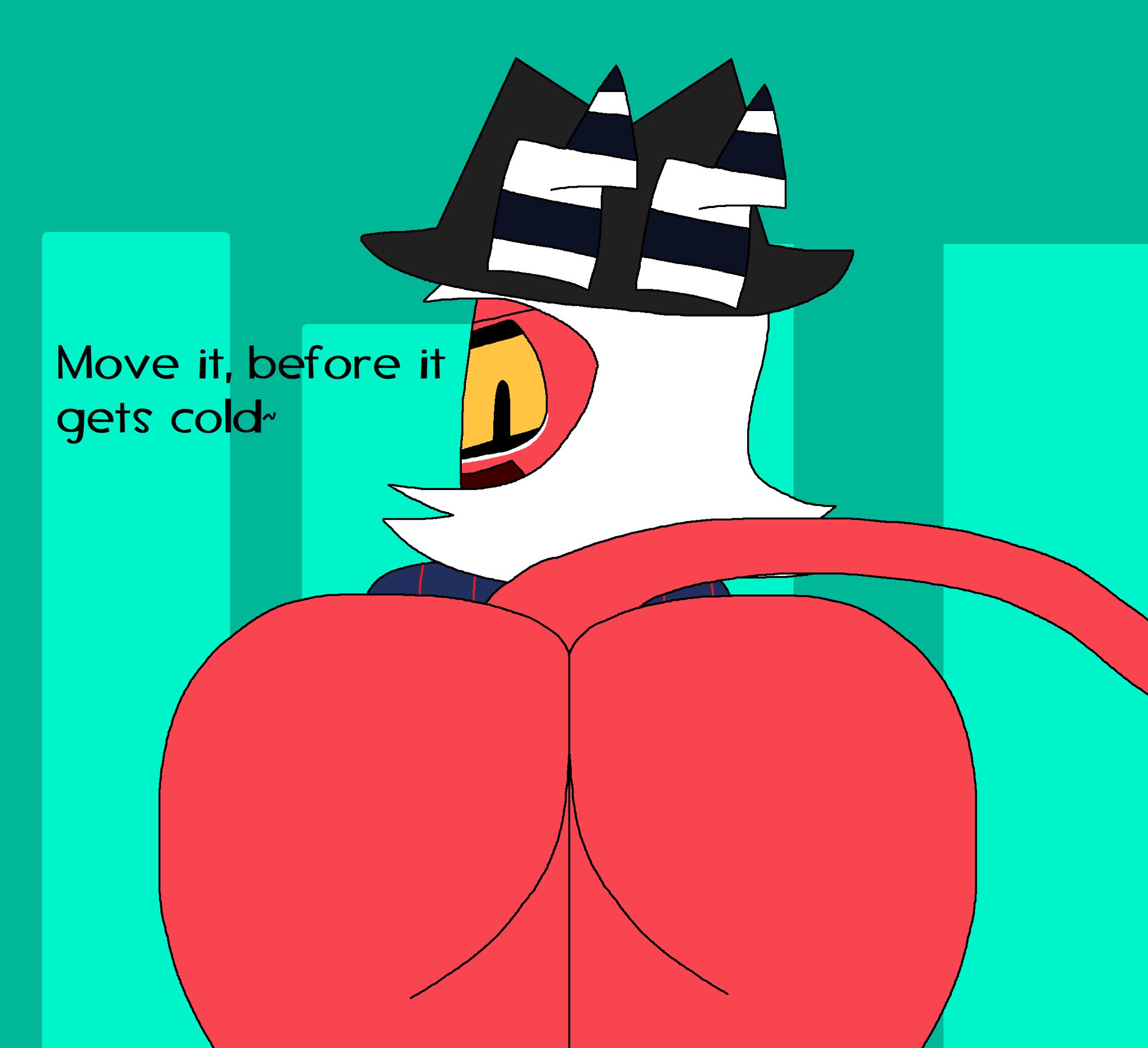 Rule 34 Anthro Bare Ass Big Ass Bubble Butt Crimson Helluva Boss 4885