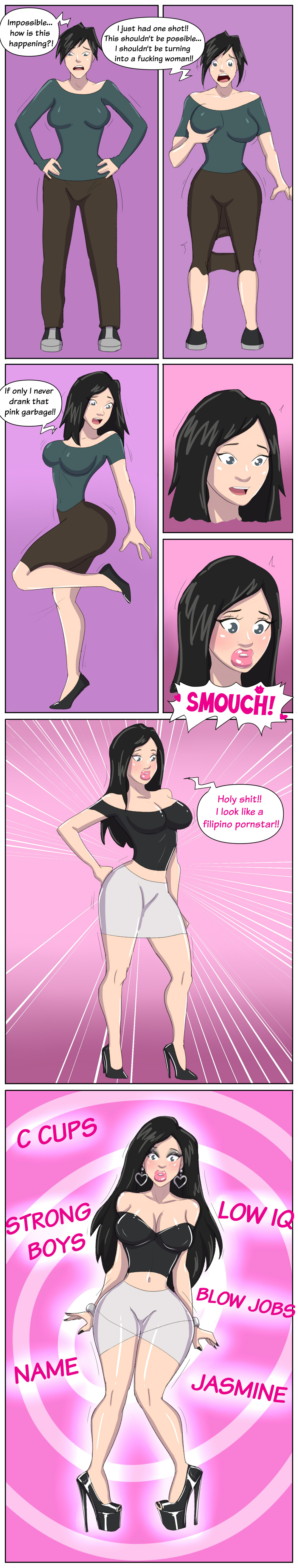 Rule 34 Asian Female Ass Expansion Bimbo Bimbofication Brain Drain 0473