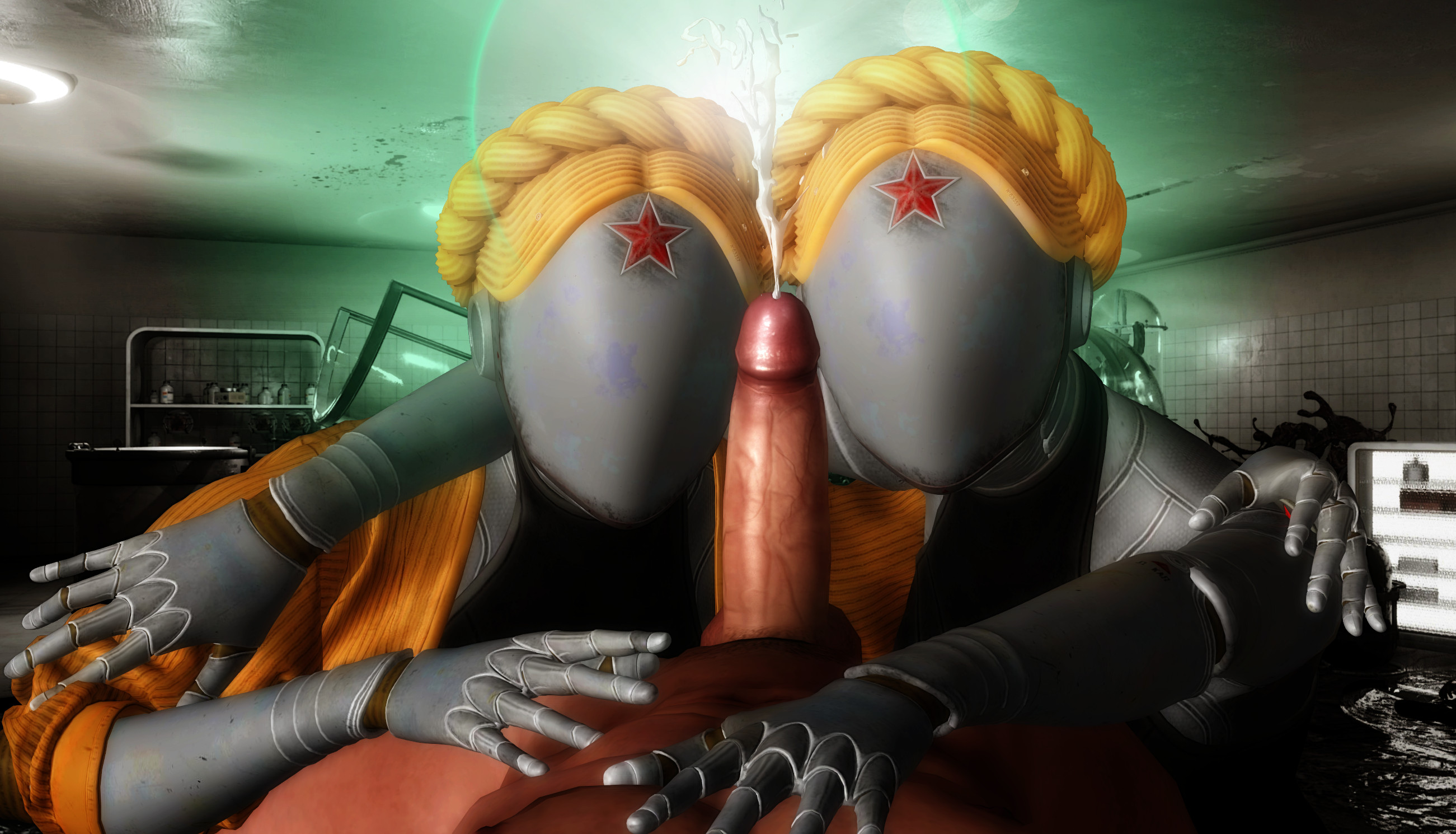 Rule 34 Atomic Heart Left Atomic Heart Penis Ratounador Right Atomic Heart The Twins