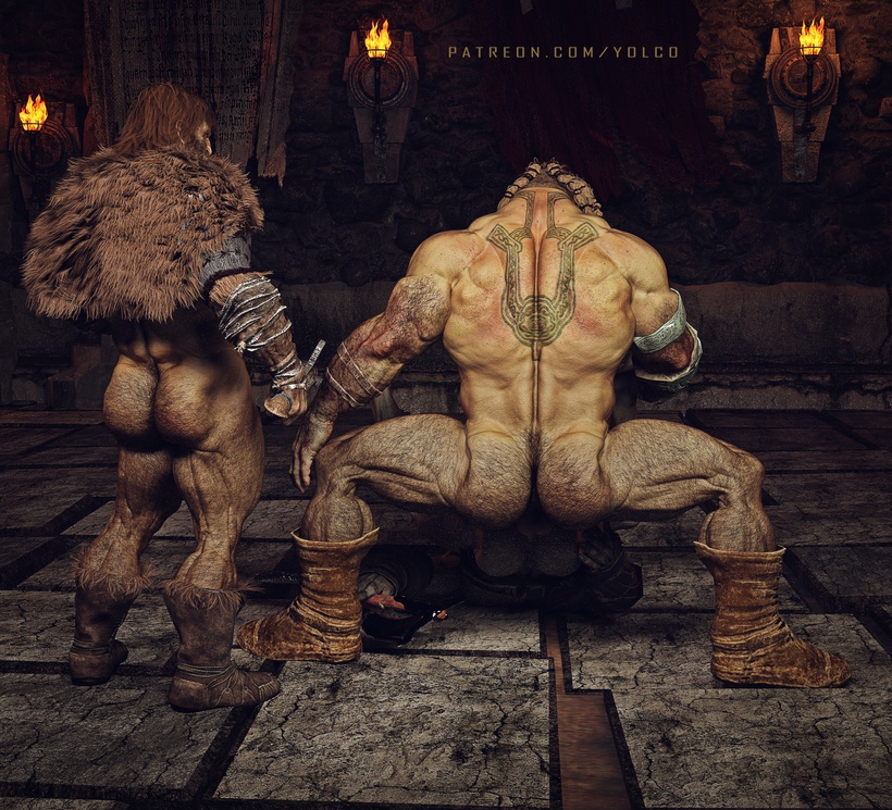 Rule 34 Bald Bald Man Bara Big Dom Small Sub Big Penis Daddy Dilf 2476
