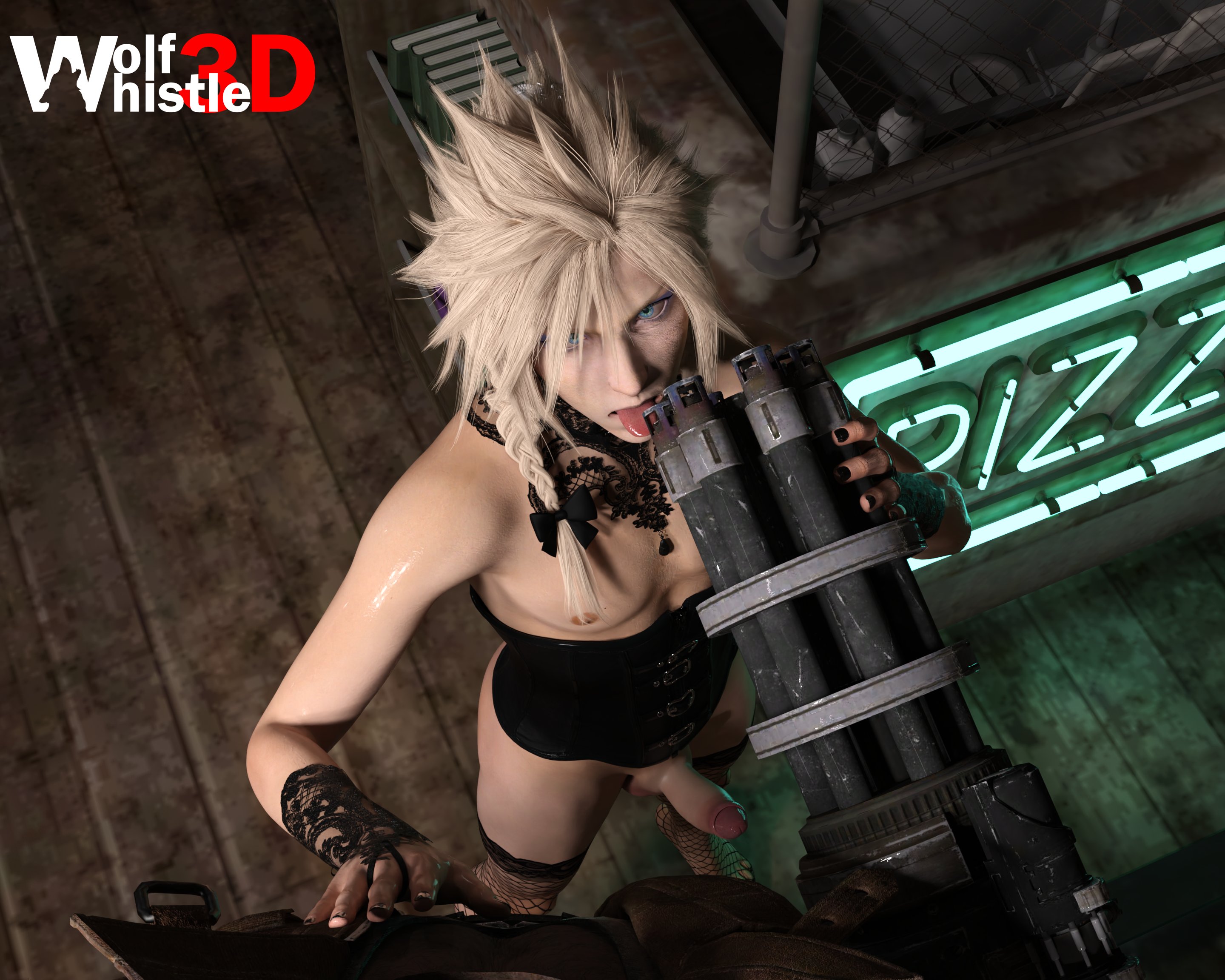 Rule 34 2boys 3d Barret Wallace Bedroom Eyes Cloud Strife Dark 8661