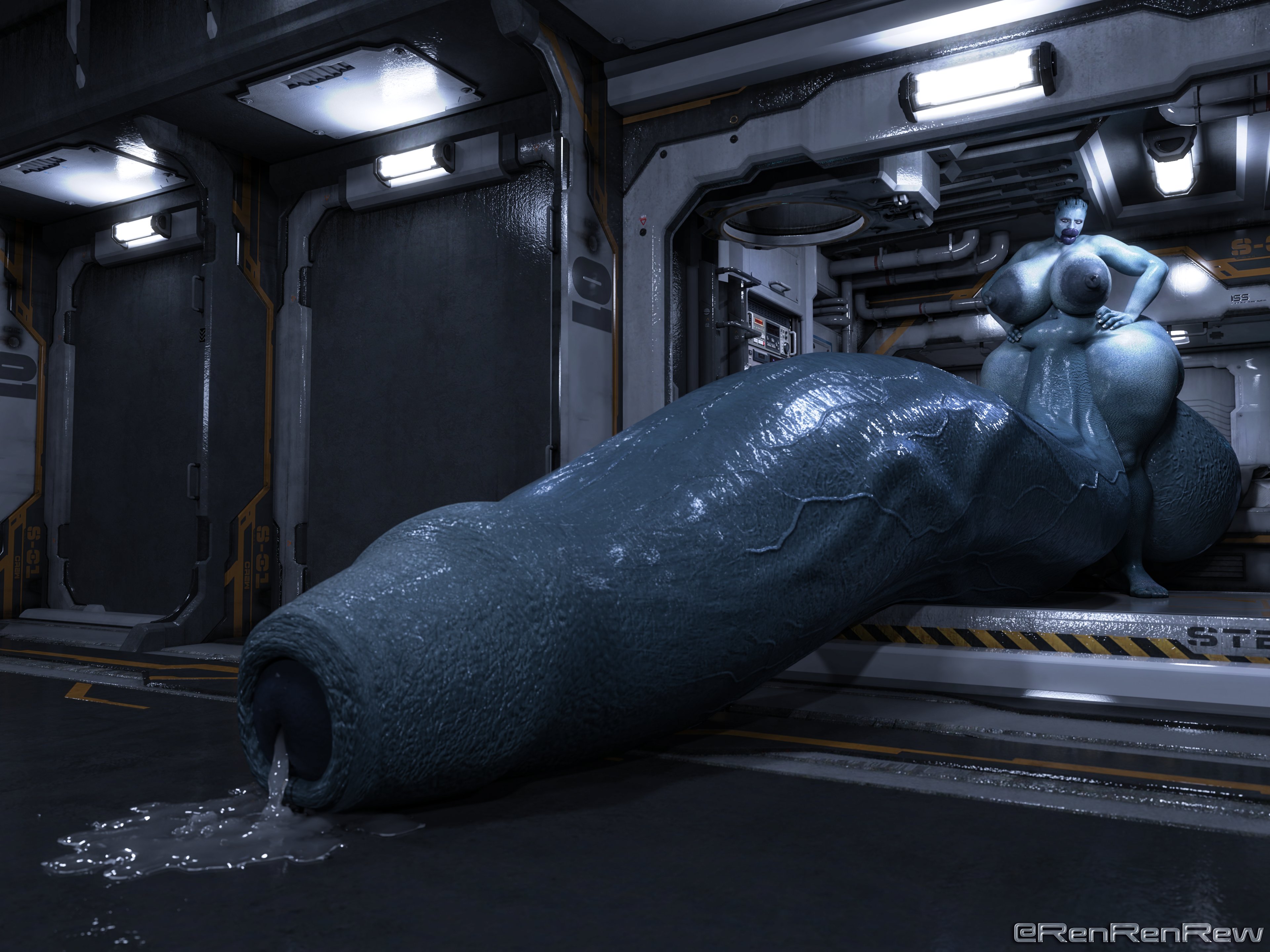 Rule 34 1futa 3d Alien Futanari Alien Humanoid Balls Bigger Than Body