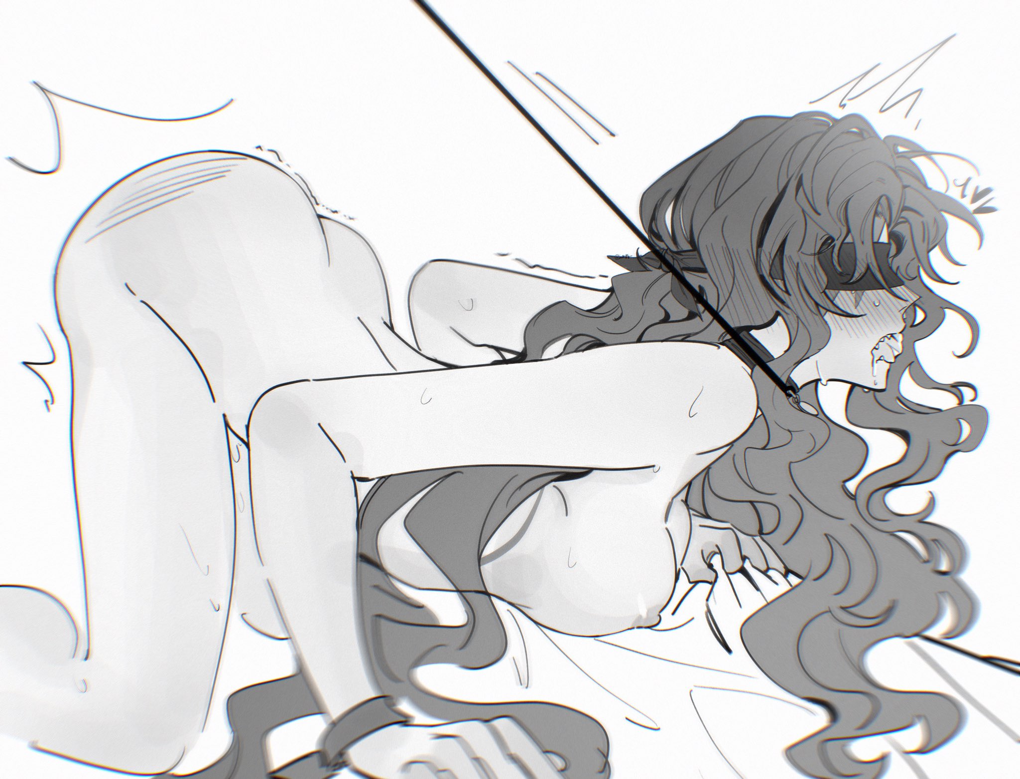 Rule 34 1girls Ass Up Blindfold Blindfolded Collar Collar And Leash