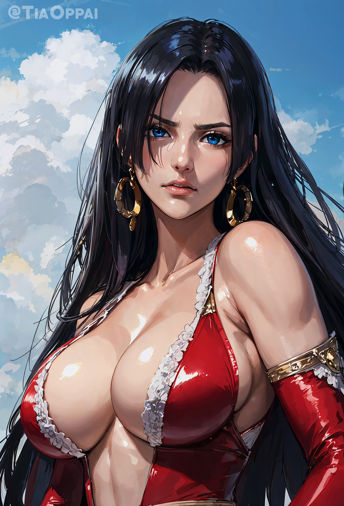 Rule 34 1girls Ai Generated Bare Shoulders Big Breasts Black Hair