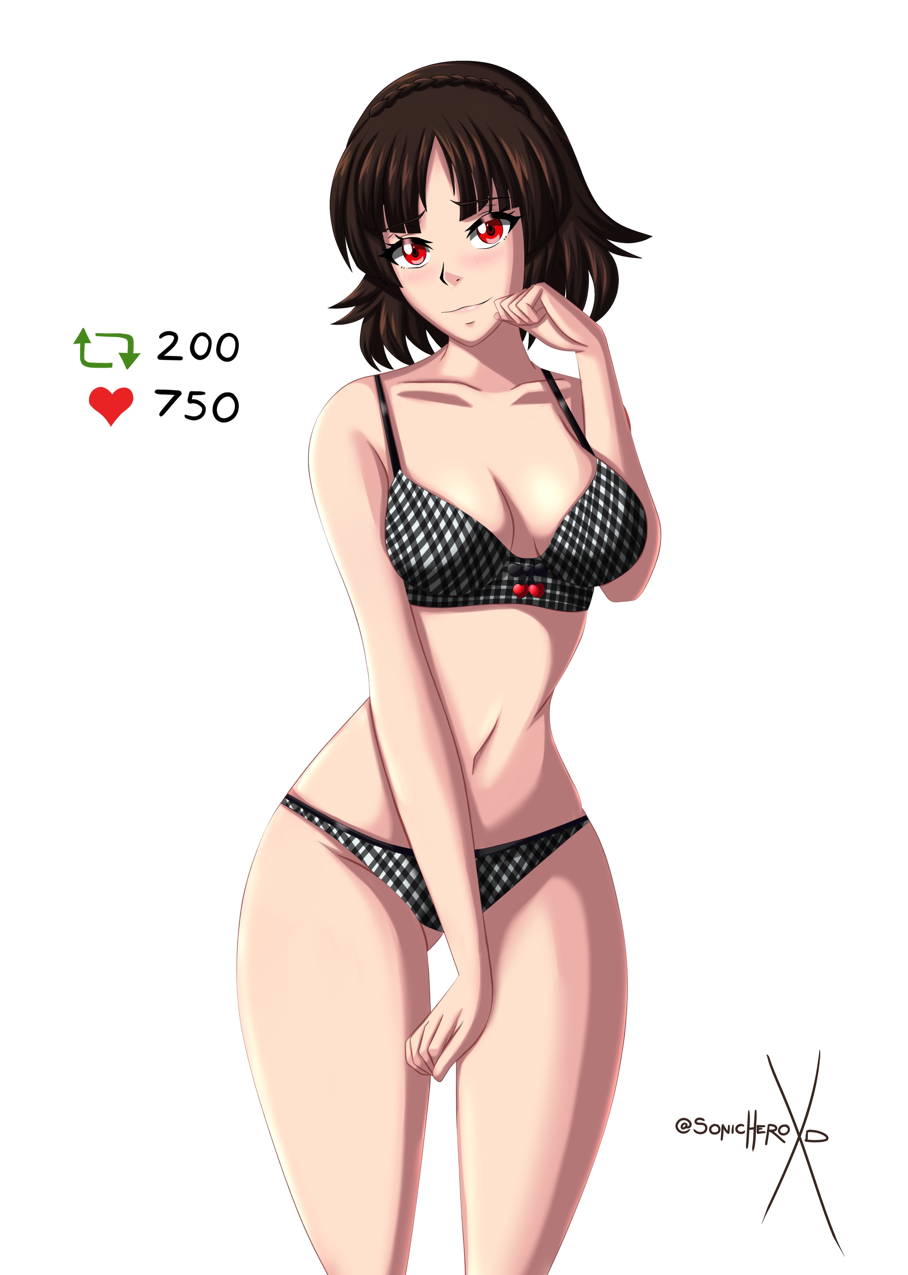 Rule 34 1girls Atlus Breasts Female Female Only Makoto Niijima Persona Persona 5 Sonicheroxd