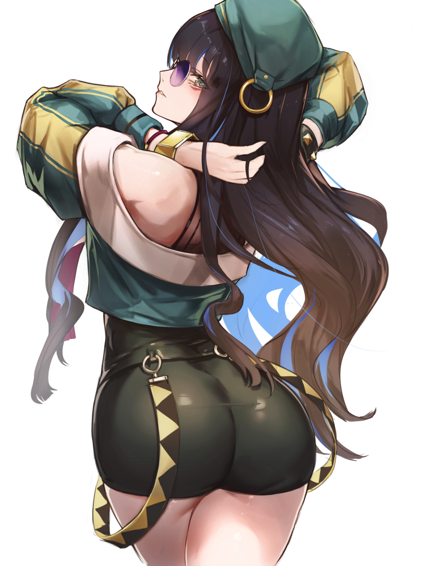 Rule 34 Arms Behind Head Arms Up Ass Bare Shoulders Beret Black Hair 3914