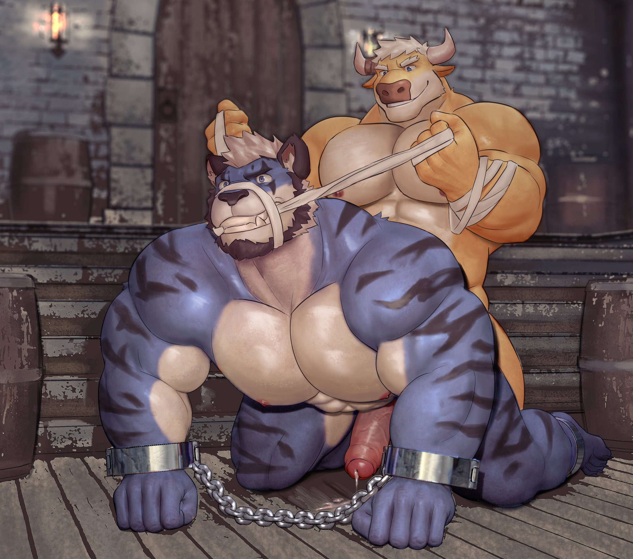 Rule 34 2021 2boys Abs Anthro Barrel Biceps Blue Body Blue Fur Bodily 2542
