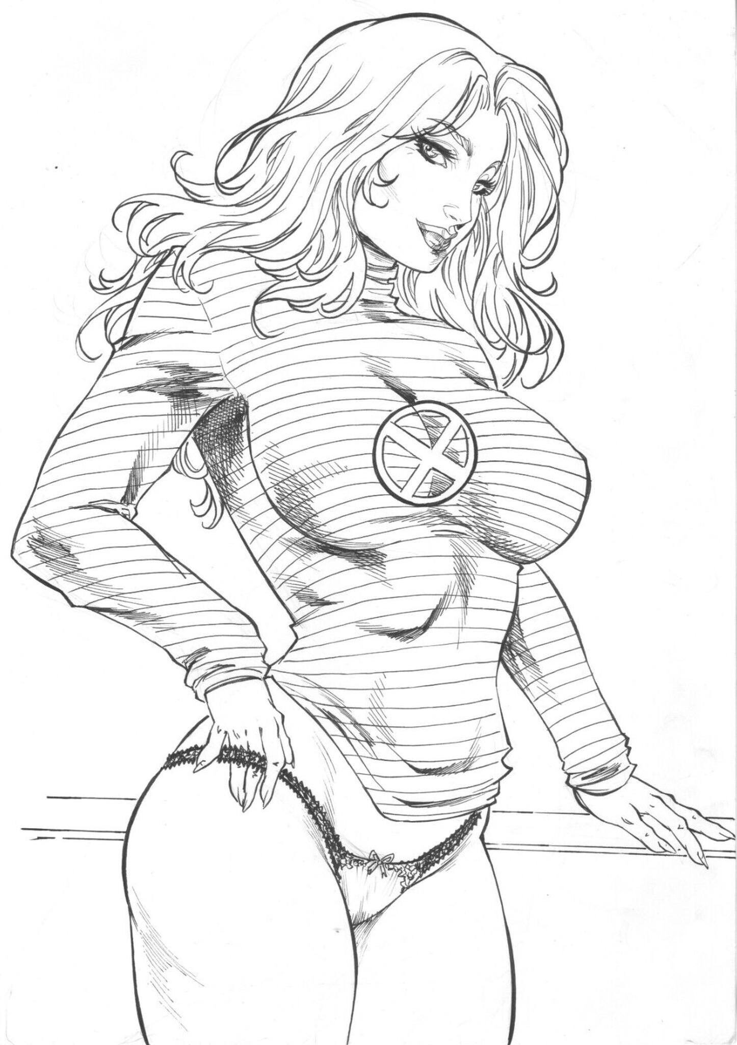 Rule 34 Jean Grey Led Lust Marvel Marvel Comics Panties Phoenix X