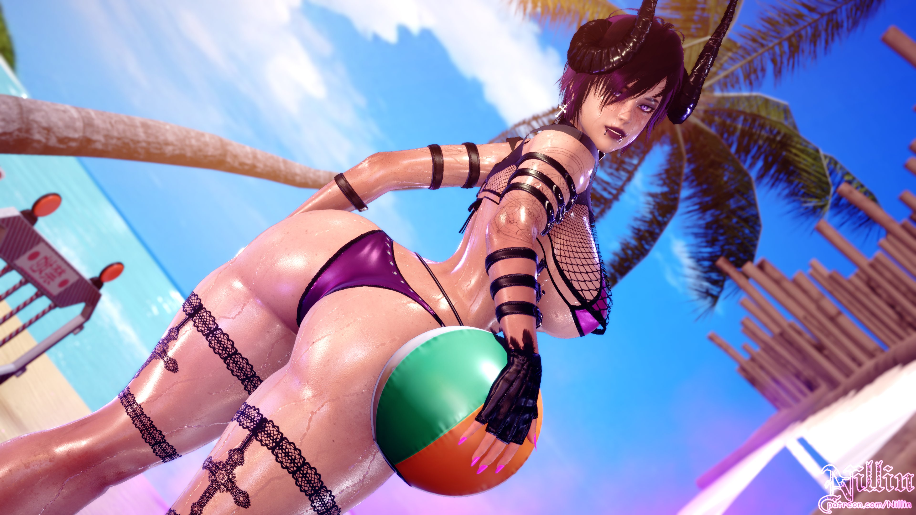 Rule 34 16 9 Aspect Ratio 3d Bikini Breasts Clothing Curvy Female