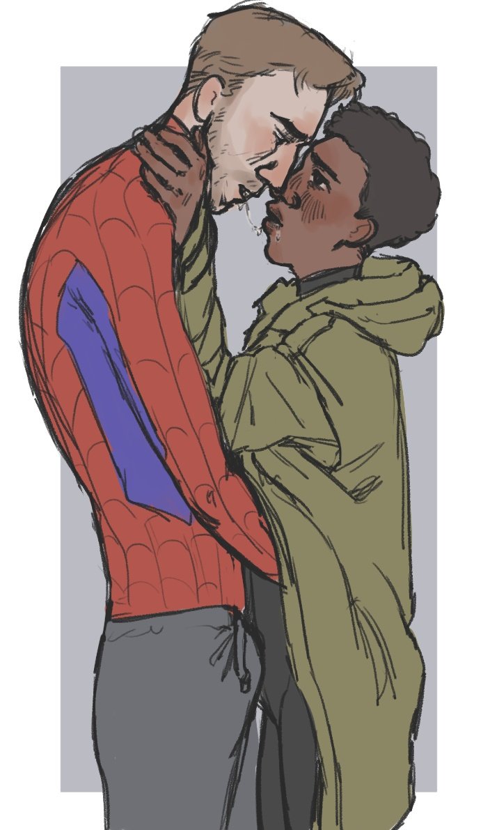 Rule 34 Dei Nanu Gay Kissing Marvel Miles Morales Nsfw Yaoi 8321541