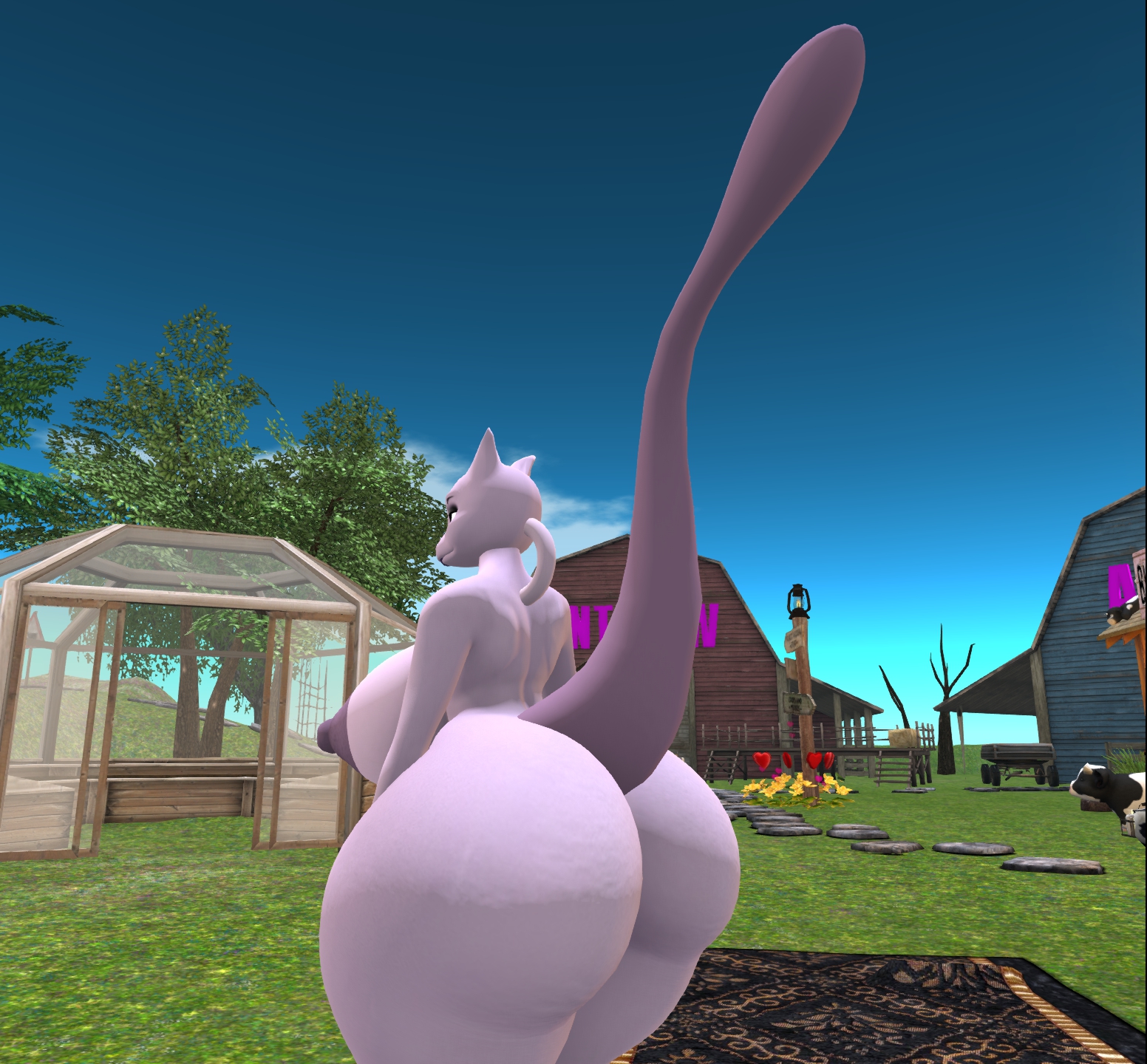 Rule 34 Big Ass Big Breasts Breasts Bubble Butt Female Female Mewtwo Female Only Ferialexonar