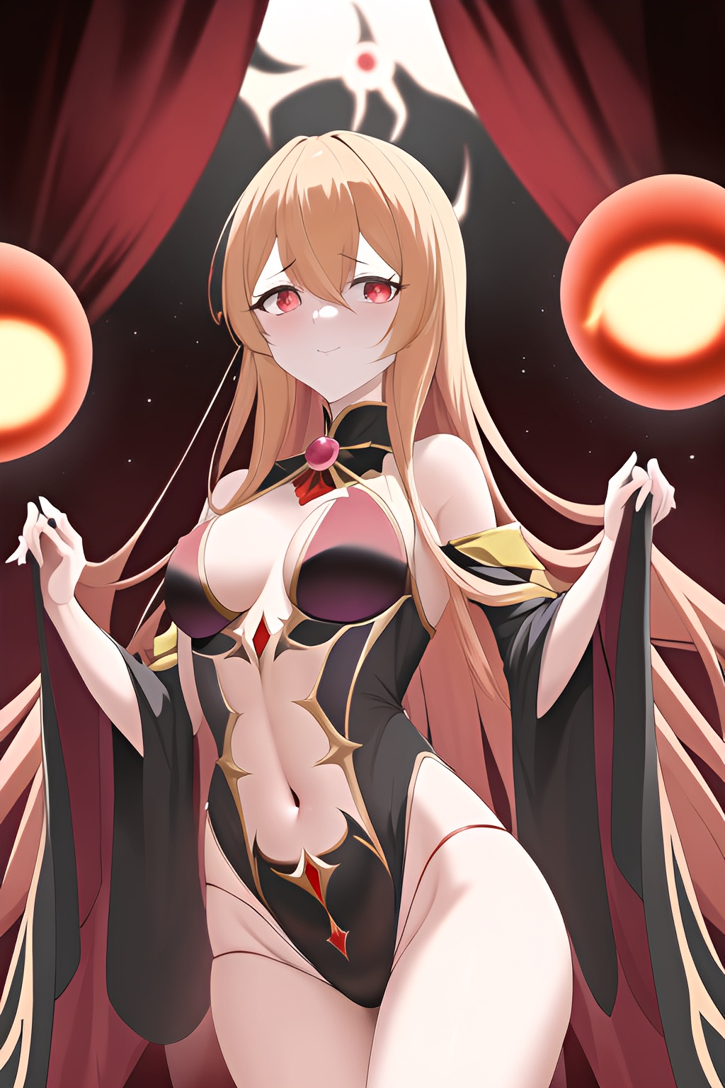 Rule 34 Ai Generated Blonde Hair Red Eyes Small Breasts Smaller