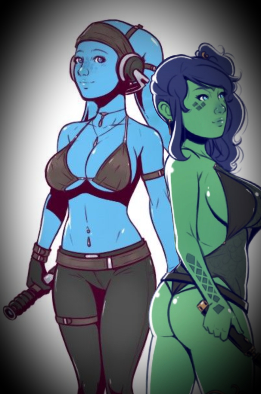 Rule 34 2girls Alenya Hirani Alien Alien Girl Alien Humanoid Blue Skin Dave Cheung Edit Female