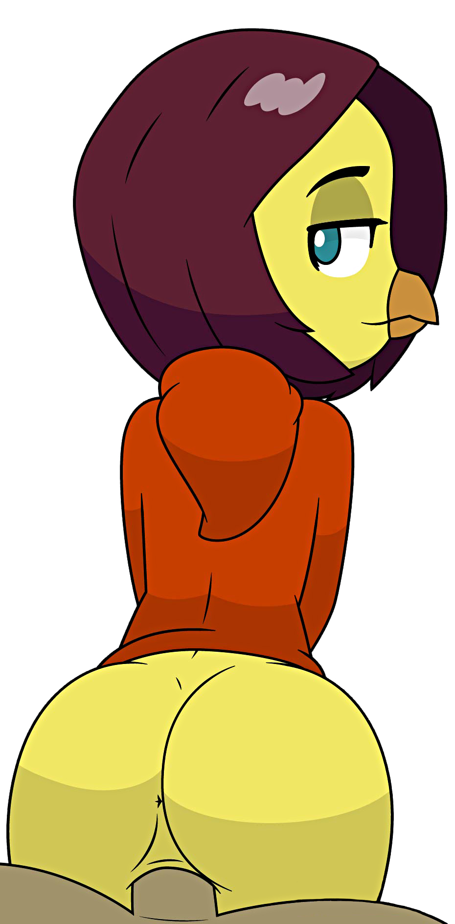 Rule 34 Artist Request Ass Avian Bottomless From Behind Partial Male