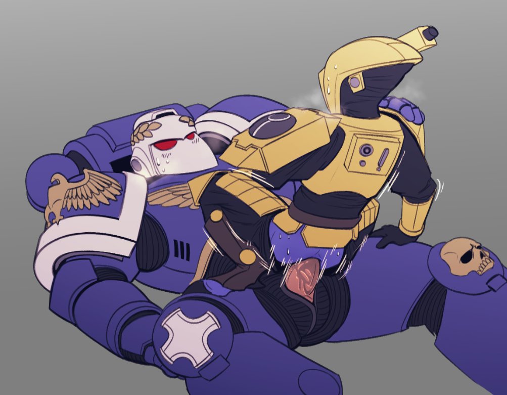 Rule 34 Adeptus Astartes Boltgun Fire Warrior Gay Imperium Of Man Lewdbees Artist Malum