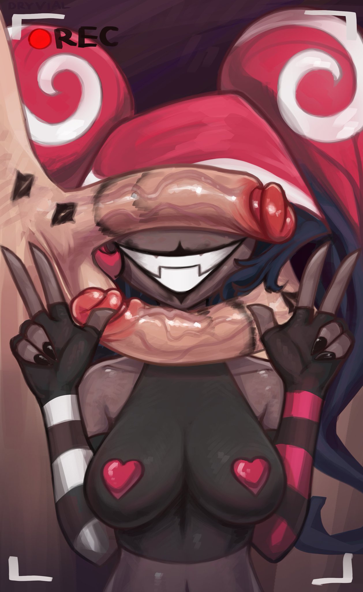 Rule 34 1girls 2boys Belly Black Lipstick Black Nails Cant See The 4801