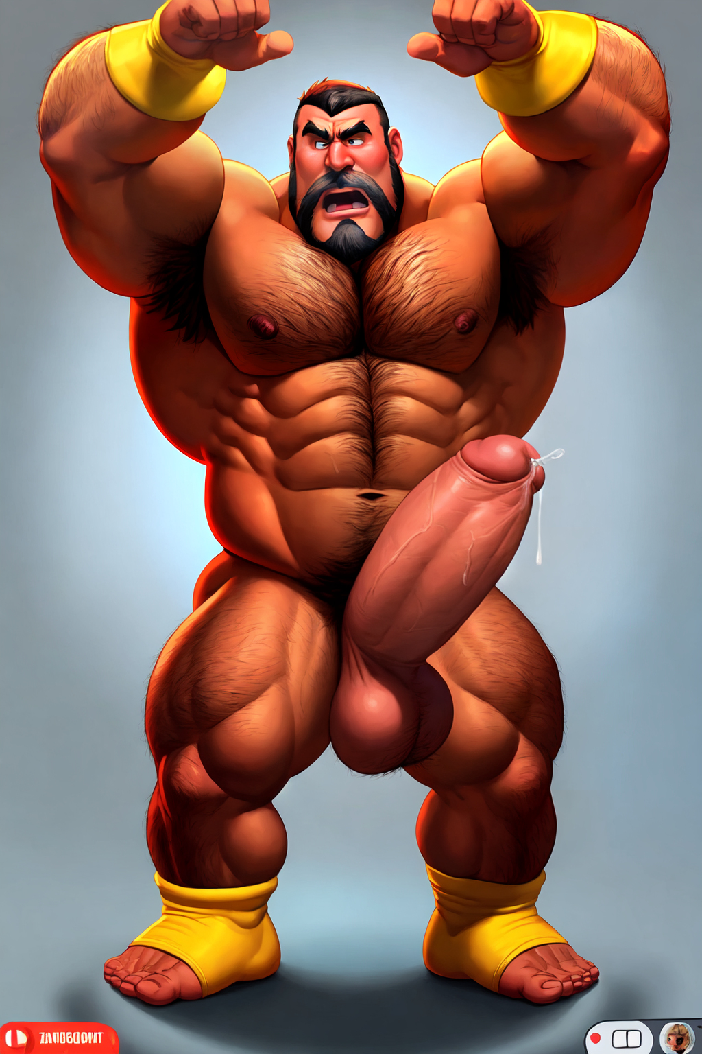 Rule 34 Ai Generated Big Balls Big Penis Capcom Male Male Only Street Fighter Zangief 8843323