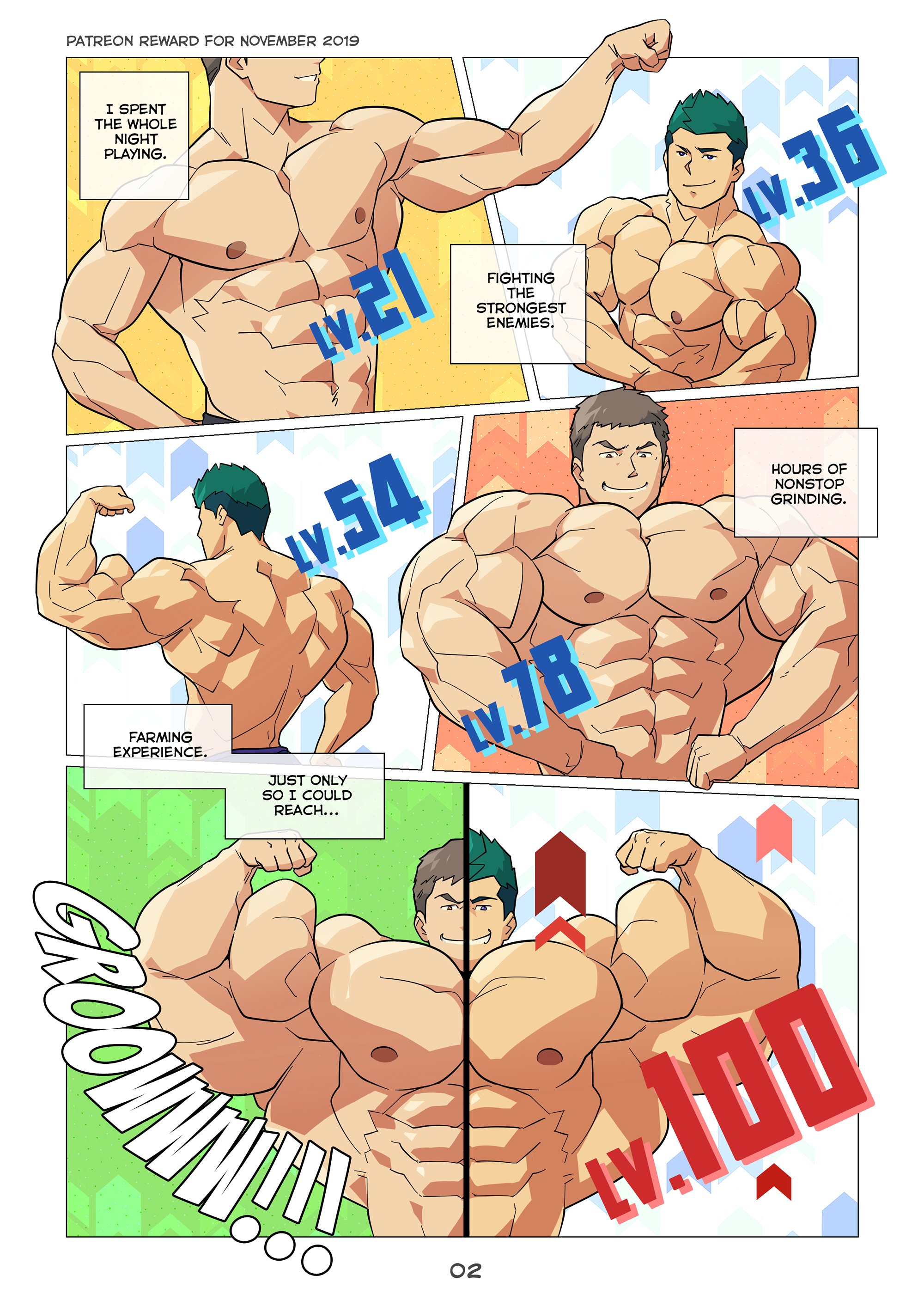 Rule 34 Back Muscles Bara Biceps Cocky Cocky Smile Double Biceps Pose