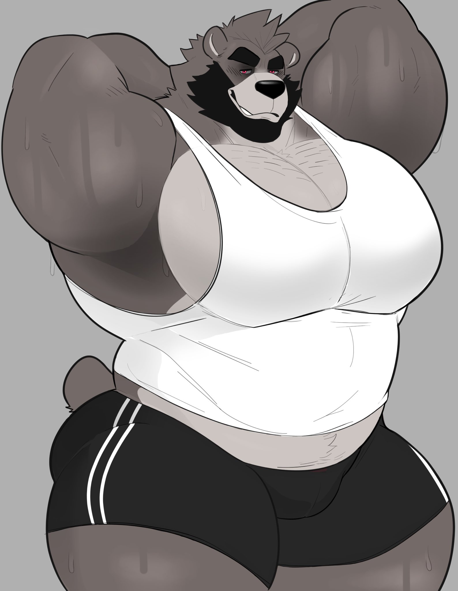 Rule 34 Anthro Bara Bara Tiddies Bara Tits Bear Big Chest Big Pecs