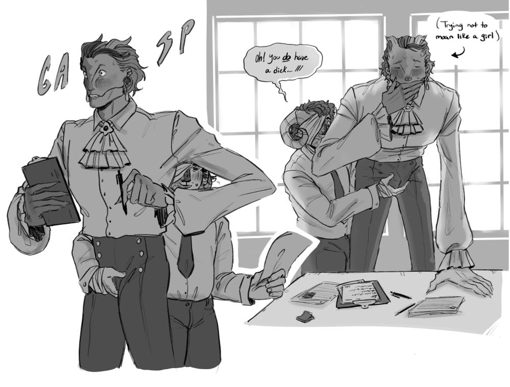 Rule 34 Blush Bulge Cranboo Ctubbo Clothed Dsmp Gay Groping Office 2541
