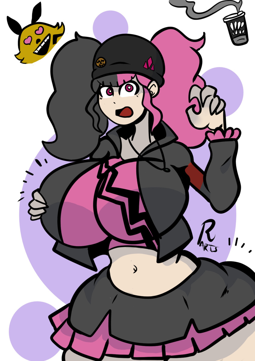 Rule 34 Big Breasts Breast Growth Coffee Crop Top Fully Clothed Grabbing Own Breast Grizzbolt