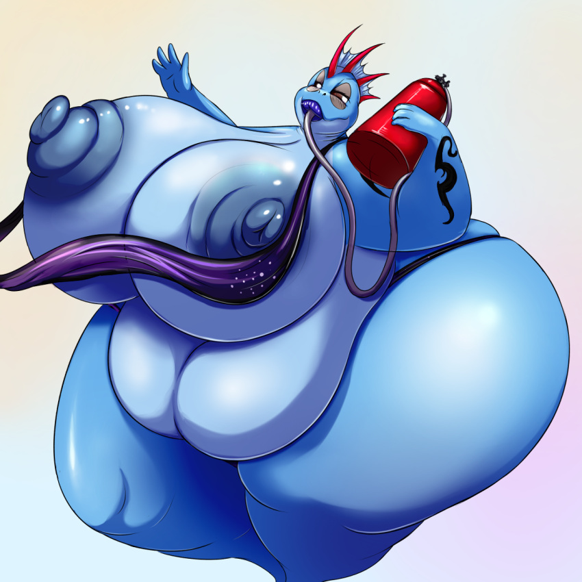 Rule 34 Alien Girl Ass Expansion Belly Expansion Blue Skin Breast