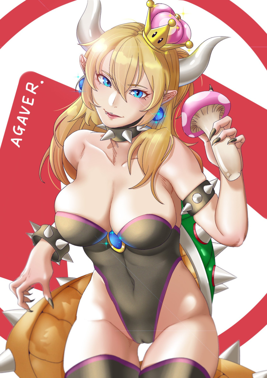 Rule 34 1girls Agaver Big Ass Big Breasts Blonde Hair Bowsette Cameltoe Cleavage Curvy Curvy