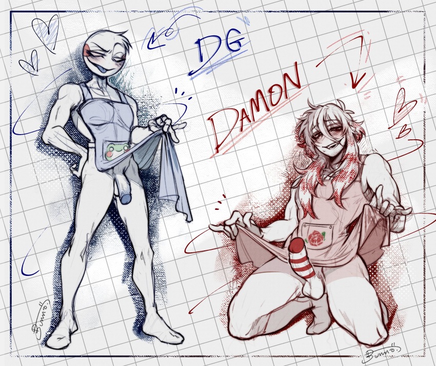 Rule 34 2boys Apron Apron Lift Boy On Boy Broken Colors Damon Broken 0317