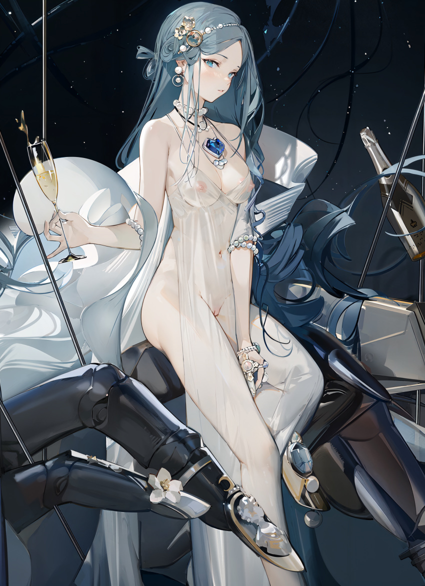 Rule 34 1girls Ahoge Azur Lane Champagne Azur Lane Earrings Jewel 6931