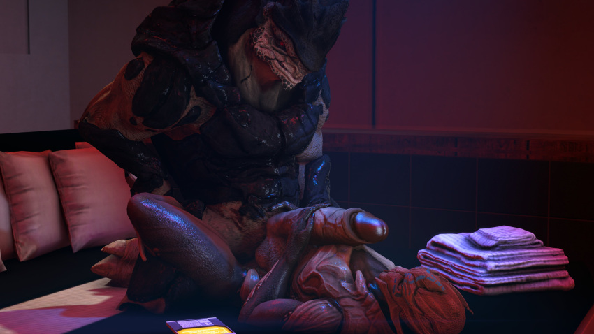 Rule 34 3d 3d Artwork Krogan Male Female Mass Effect Massive Penis