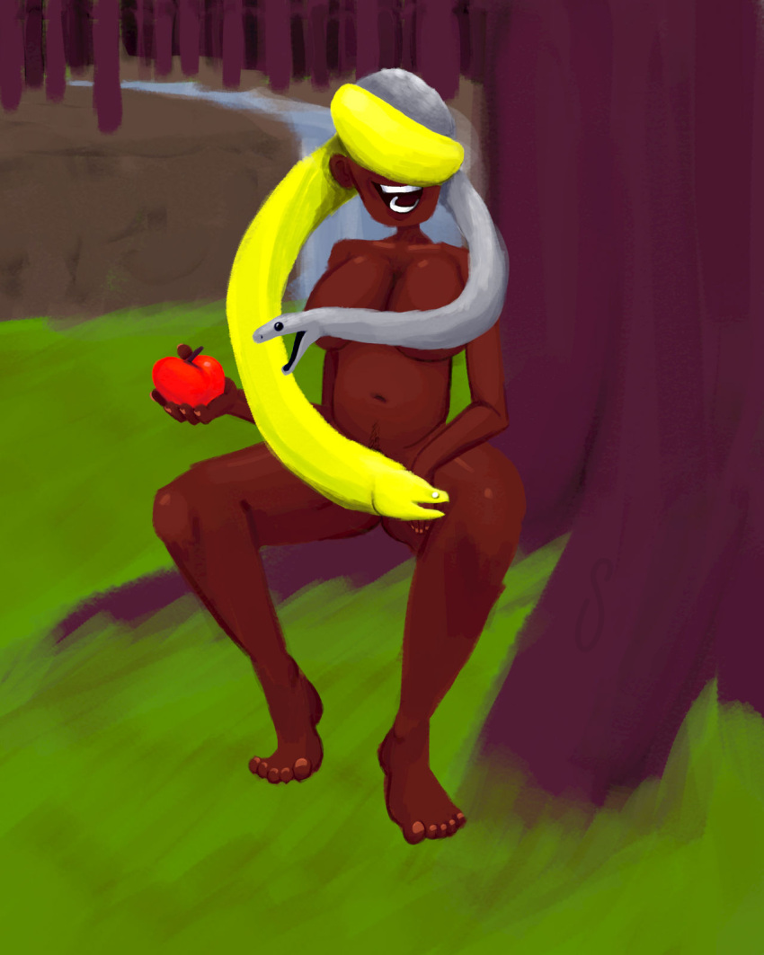 Rule 34 Apple Brown Skin Convenient Censoring Convenient Censorship Covered Eyes Eel Electric