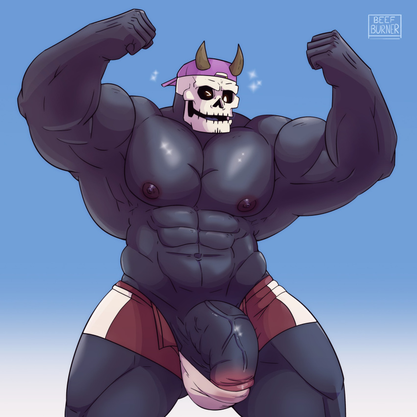 Rule 34 Backwards Baseball Cap Balls Bara Barely Contained Baseball Cap Beefburner Big Balls