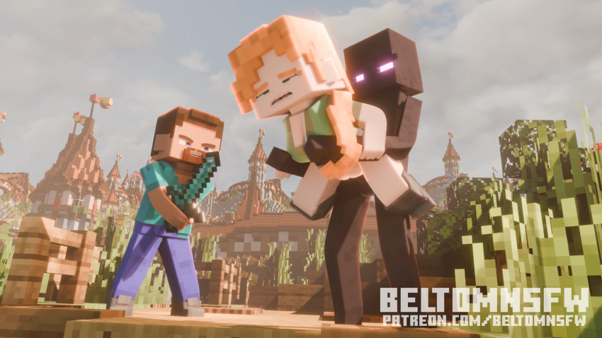 Rule 34 1boy 1boy1girl 1girls 3d Alex Minecraft Anal Anal Sex Being 2786