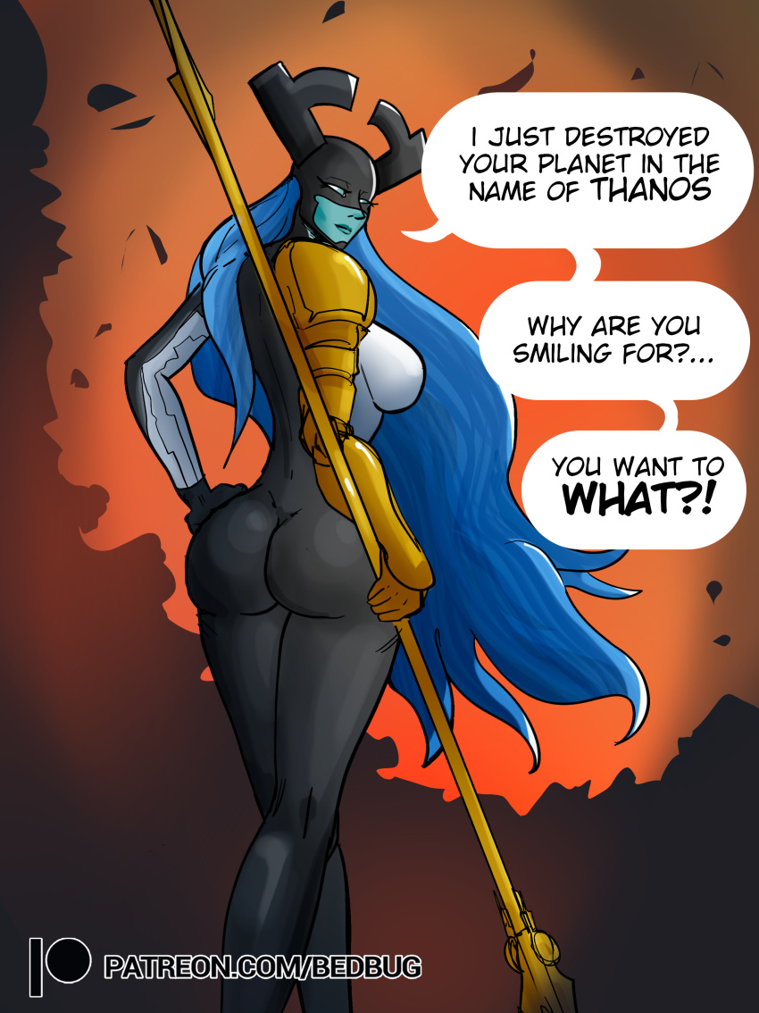 Rule 34 Alien Alien Girl Alien Humanoid Bedbug Artist Blue Hair