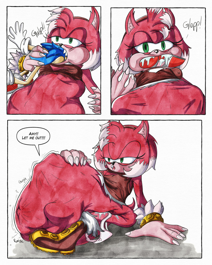 Rule 34 After Sex Amy Rose Amy Rose The Werehog Big Belly Cum Cum On