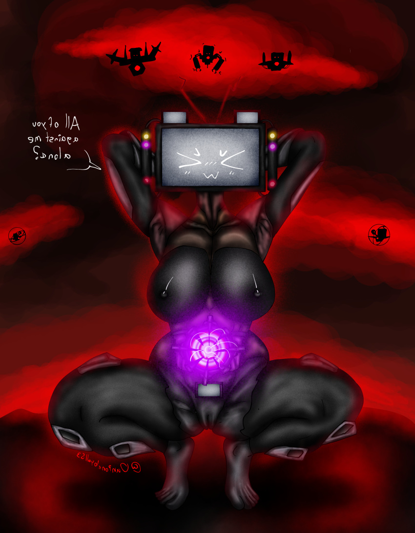 Rule 34 Danionebyall53 Artist Female Hands Behind Head Knees 3991