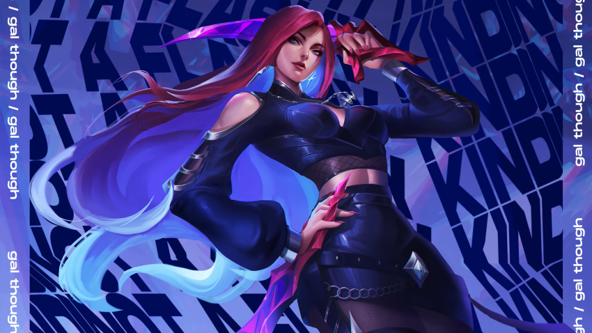 Rule 34 Girl Goddess Green Eyes K Da League Of Legends Katarina Du