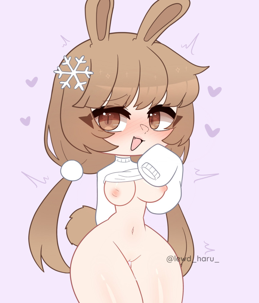 Rule 34 1girls Breasts Out Bunny Ears Bunny Girl Bunny Tail Curvy